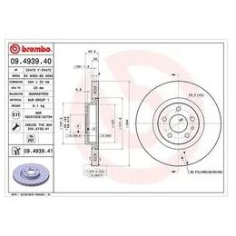 MAGNETI MARELLI Bremsscheibe 360406121700 innenbel&uuml;ftet-Bel&uuml;ftung mit tropfenf&ouml;rmigen Fl&uuml;geln 284mm 22mm f&uuml;r FIAT