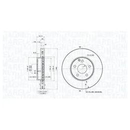 MAGNETI MARELLI Bremsscheibe 360406161401 innenbel&uuml;ftet-Bel&uuml;ftung mit tropfenf&ouml;rmigen Fl&uuml;geln 295mm 28mm f&uuml;r MERCEDES-BENZ