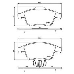 MAGNETI MARELLI Bremsbelagsatz, Scheibenbremse 363700568047 f&uuml;r RENAULT SAMSUNG