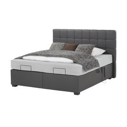 vanDoorn Motor-Boxspringbett mit Bettkasten Ohio grau Ma&szlig;e (cm): B: 192 H: 129 &raquo; H&ouml;ffner