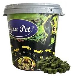 1 kg (5 x 200 g) LYRA PET&reg; Katzengrasw&uuml;rfel gefriergetrocknet in 30 L Tonne