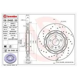 MAGNETI MARELLI Bremsscheibe 360406178604 innenbel&uuml;ftet-Bel&uuml;ftung mit tropfenf&ouml;rmigen Fl&uuml;geln 370mm 30mm f&uuml;r AUDI