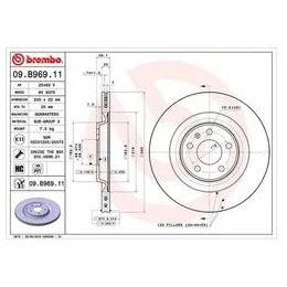 MAGNETI MARELLI Bremsscheibe 360406127201 Innenbel&uuml;ftet-Bel&uuml;ftung mit tropfenf&ouml;rmigen Fl&uuml;geln 330mm 22mm f&uuml;r AUDI VW PORSCHE AUDI (FAW)