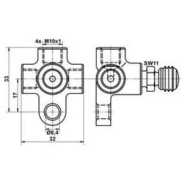ATE Verbindungs-/Verteilerst&uuml;ck, Rohrleitungen 03351426002