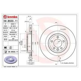 MAGNETI MARELLI Bremsscheibe 360406147401 Innenbel&uuml;ftet-Bel&uuml;ftung mit tropfenf&ouml;rmigen Fl&uuml;geln 350mm 25mm f&uuml;r LAND ROVER