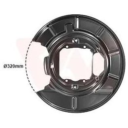 Van Wezel Spritzblech, Bremsscheibe 0639374 Hinterachse rechts f&uuml;r BMW