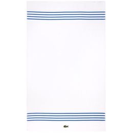 Badetuch Lacoste "LCOURTLI", aerien, B:90cm L:150cm, Frottier, Baumwolle, Handt&uuml;cher, Badetuch, mit Label-Applikationen und gestreifter Bord&uuml;re