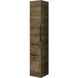 Hochschrank SAPHIR "2 Dreht&uuml;ren, 1 Auszug mit Soft-Close", eiche ribbeck quer nachbildung, B:30cm H:168cm T:33cm, Holzwerkstoff, Schr&auml;nke, Hochschrank