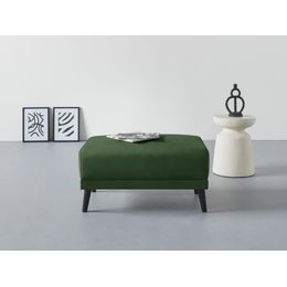 Polsterhocker Home Affaire "Asra, B: 86 cm", gr&uuml;n (flaschengr&uuml;n), B:86cm H:45cm T:60cm, 100% Polyester, Hocker, Polsterhocker, passend zur Polsterserie "Asra", Federkern