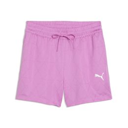 Sporthose Puma "Puma Sport High-Rise 4" Jerseyshorts Damen", Herren, Gr. L, Normalgr&ouml;&szlig;en, mauve pop pink, Obermaterial: 100% Polyester. Taschenfutter: 100% Polyester, unifarben, regular fit, Hosen Sporthose
