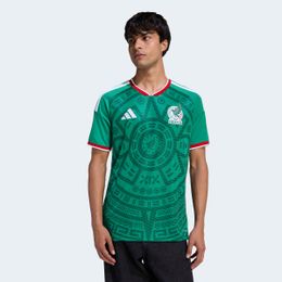 Fu&szlig;balltrikot adidas Performance "Mexiko 26 Heimtrikot", Herren, Gr. L, bold gr&uuml;n, Obermaterial: 100% Polyester, Rundhals, Trikots Fu&szlig;balltrikot, mit Climacool Technologie, atmungsaktiv, schnell trocknend
