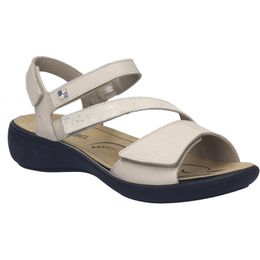 Sandale Josef Seibel "Ibiza 02, creme", Damen, Gr. 36, beige (creme), Obermaterial: 100% Rindsleder Leather cow., Schuhe Sandale