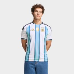 Fu&szlig;balltrikot adidas Performance "ARGENTINIEN 26 HEIMTRIKOT", Herren, Gr. XL, wei&szlig;, icey blau, light blau, Obermaterial: 100% Polyester, Rundhals, Trikots Fu&szlig;balltrikot, f&uuml;r Erwachsene, mit Climacool Technologie, schmal geschnitten