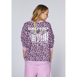 Sweatshirt Chiemsee, Damen, Gr. 40, orchid, 80% Baumwolle, 20% Polyester, Rundhals, Sweatshirts Sweatshirt