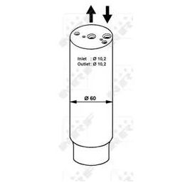 NRF Trockner, Klimaanlage 33031 f&uuml;r ALFA ROMEO LANCIA FIAT IVECO LEXUS MAZDA MITSUBISHI PORSCHE RENAULT PEUGEOT HONDA ROVER LAND SUZUKI TOYOTA