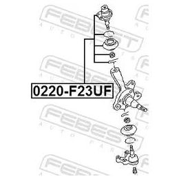 FEBEST Trag-/F&uuml;hrungsgelenk 0220f23uf Vorderachse oben f&uuml;r NISSAN