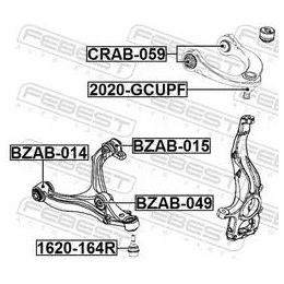 FEBEST Trag-/F&uuml;hrungsgelenk 2020gcupf Vorderachse oben f&uuml;r CHRYSLER