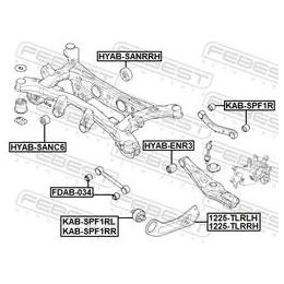 FEBEST Lagerung, Lenker kabspf1rl vorne f&uuml;r HYUNDAI