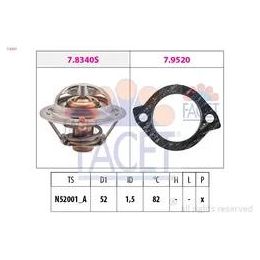 FACET Thermostat, K&uuml;hlmittel 78331 f&uuml;r MAZDA KIA