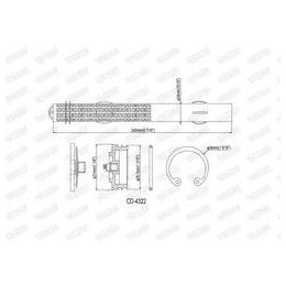 WALKER Trockner, Klimaanlage wdr00109 f&uuml;r SAAB RENAULT