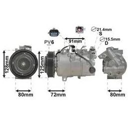 Van Wezel Kompressor, Klimaanlage 4300k628 f&uuml;r RENAULT