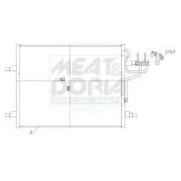 MEAT & DORIA MEAT & DORIA Kondensator, Klimaanlage 991292 f&uuml;r FORD