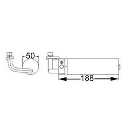 Mahle Trockner, Klimaanlage ad67000s f&uuml;r NISSAN