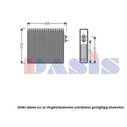 AKS DASIS Verdampfer, Klimaanlage 820062n