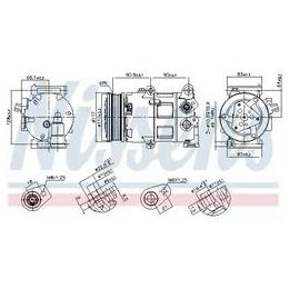 NISSENS Kompressor, Klimaanlage 890418 f&uuml;r FORD