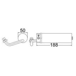Mahle Trockner, Klimaanlage ad68000s f&uuml;r NISSAN