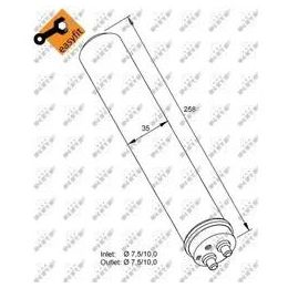 NRF Trockner, Klimaanlage 33300 f&uuml;r HONDA