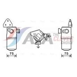 AVA QUALITY COOLING Trockner, Klimaanlage aid348 f&uuml;r AUDI