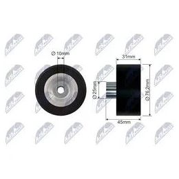 NTY Spannrolle, Keilriemen rnkfr037 f&uuml;r Ford