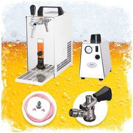 ich-zapfe Komplett Set - Zapfanlage, Bierkoffer, Durchlaufk&uuml;hler, Bierzapfanlage PYGMY 25 1-leitig Trockenk&uuml;hler, 35 Liter/h