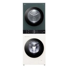 LG WashTower Gr&uuml;n/Beige (Waschmaschine: EEK A, 12kg, 1350 U./Min.; Trockner: EEK C, 10kg) Waschmaschine & Trockner in einem Ger&auml;t I WT1210EGF WT1210EGF