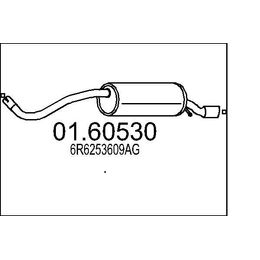 MTS MARKENTECHNIKSERVICEGMBH & CO. KG MTS Endschalld&auml;mpfer 0160530 f&uuml;r VW