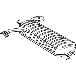 BOSAL Endschalld&auml;mpfer 165069 f&uuml;r KIA