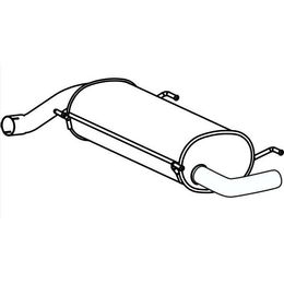VEGAZ Endschalld&auml;mpfer fts485 f&uuml;r Fiat
