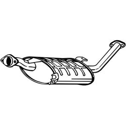 BOSAL Mittelschalld&auml;mpfer 145001 f&uuml;r Ford NISSAN