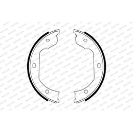 Ferodo Bremsbackensatz, Feststellbremse fsb668 f&uuml;r VW BMW
