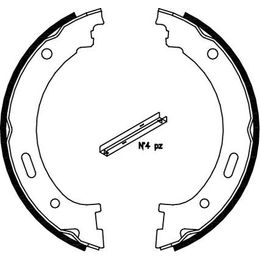 TRISCAN Bremsbackensatz, Feststellbremse 810080009 f&uuml;r JEEP