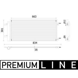 Mahle Kondensator, Klimaanlage ac902000p f&uuml;r VAUXHALL