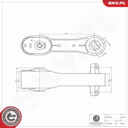 ESEN SKV Lagerung, Motor 75skv033 hinten f&uuml;r MINI