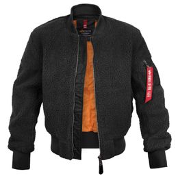 Alpha Industries MA-1 Teddy Fliegerjacke (Sale) schwarz, Gr&ouml;&szlig;e S