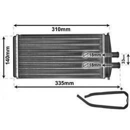 Van Wezel W&auml;rmetauscher, Innenraumheizung 76006016 f&uuml;r Skoda
