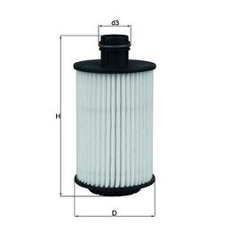 KNECHT &Ouml;lfilter ox1012d Filtereinsatz 126mm f&uuml;r Opel CHEVROLET Vaughall