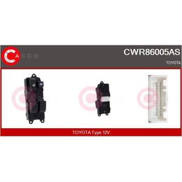 Casco Schalter, Fensterheber cwr86005as fahrerseitig f&uuml;r TOYOTA