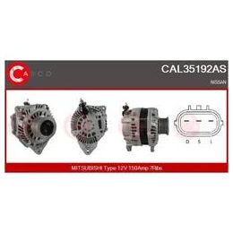 Casco Generator cal35192as f&uuml;r MITSUBISHI NISSAN