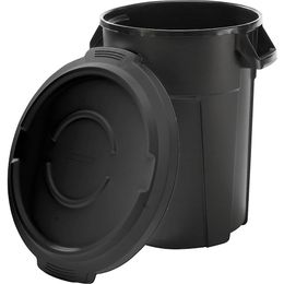 rothopro Multifunktionsbeh&auml;lter Titan mit Deckel, schwarz, BxHxT 530 x 660 x 500 mm, Volumen 85 l