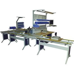 bedrunka hirth Arbeitstisch mit Kugelleisten workline, mit Kugelleiste Tiefe 500 mm, BxT 1000 x 750 mm